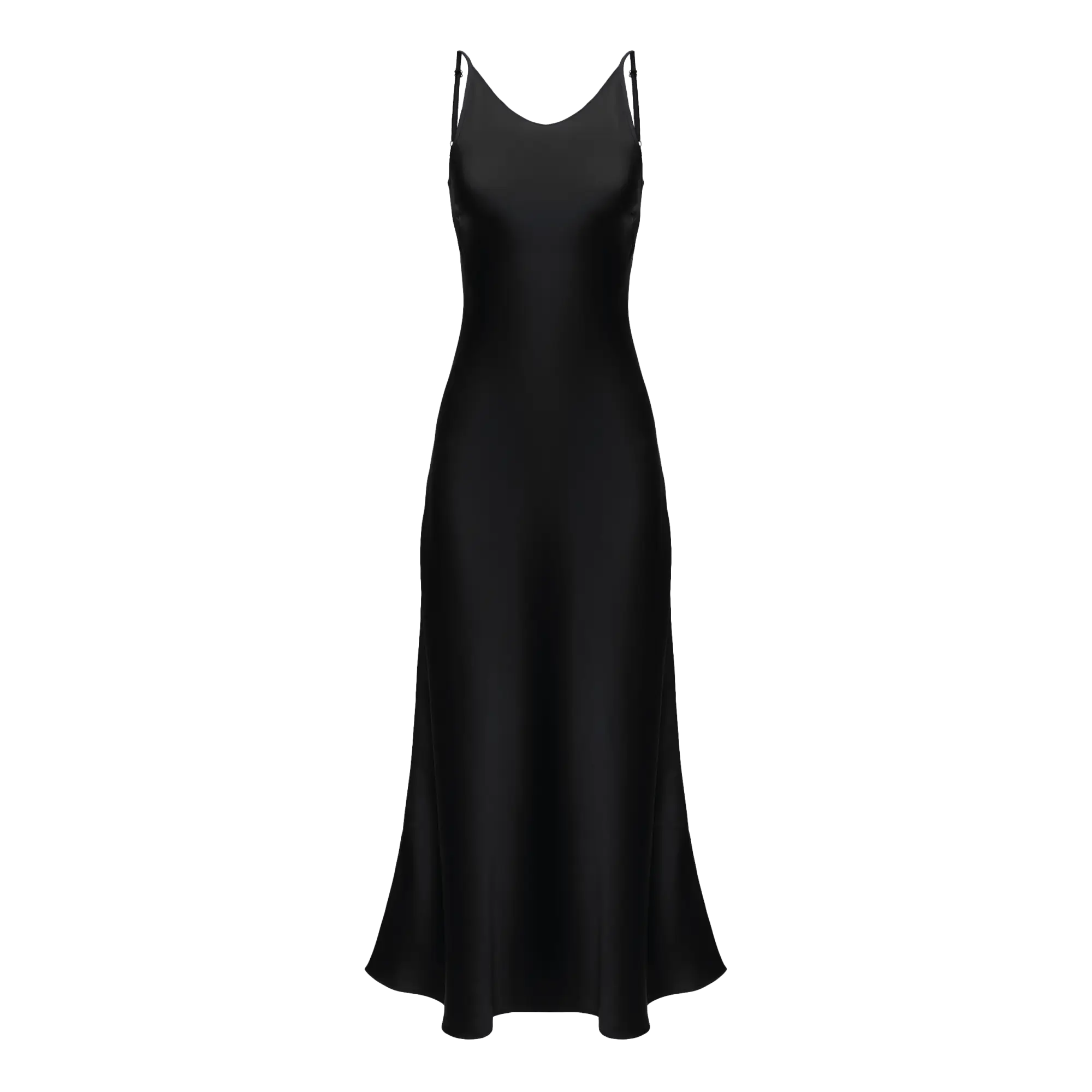 Maxi full-length Satin Slip Dresses 'Serene' | Serena Silueta